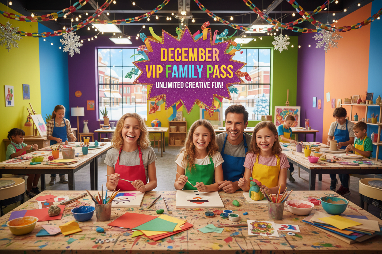December VIP Pass – Family (up to 6 participants) – Paint n Brush The ...